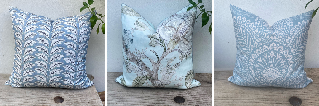 Light Blue Cushions | Duck Egg, Aqua & Misty Blue Tones | Revived Artisan