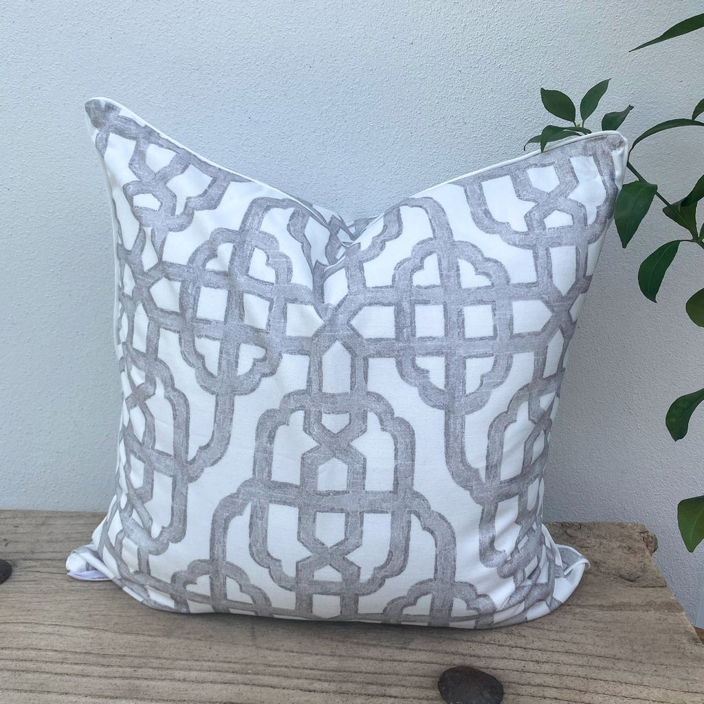Grey Cushion - Decorative Pillows for Bed - Cotton - 45x45cm - 50x50cm ...